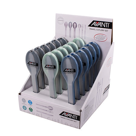 Avanti Slim S/Steel Cutlery Set (3pc) - Hello Green