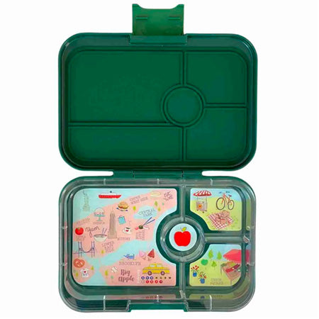 YumBox Tapas Bento Lunch Box - Hello Green
