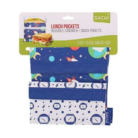 Sachi Reusable Sandwich & Snack Pockets (Set of 2) - Hello Green