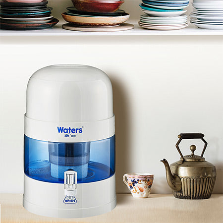 Waters Co BIO 1000 (10L) Bench Top Water Filter - Light Grey - Hello Green
